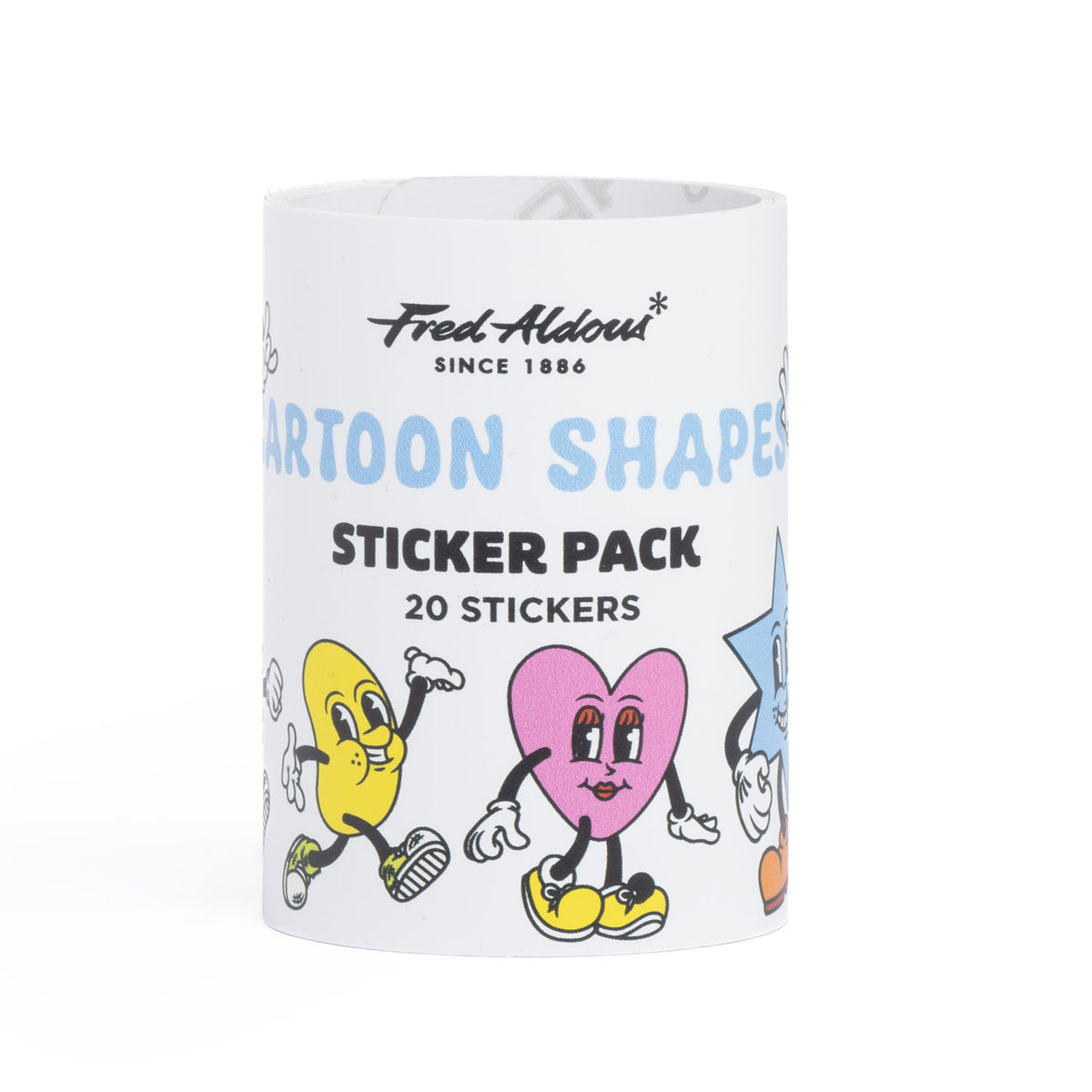 Fred Aldous Cartoon Shapes Sticker Pack