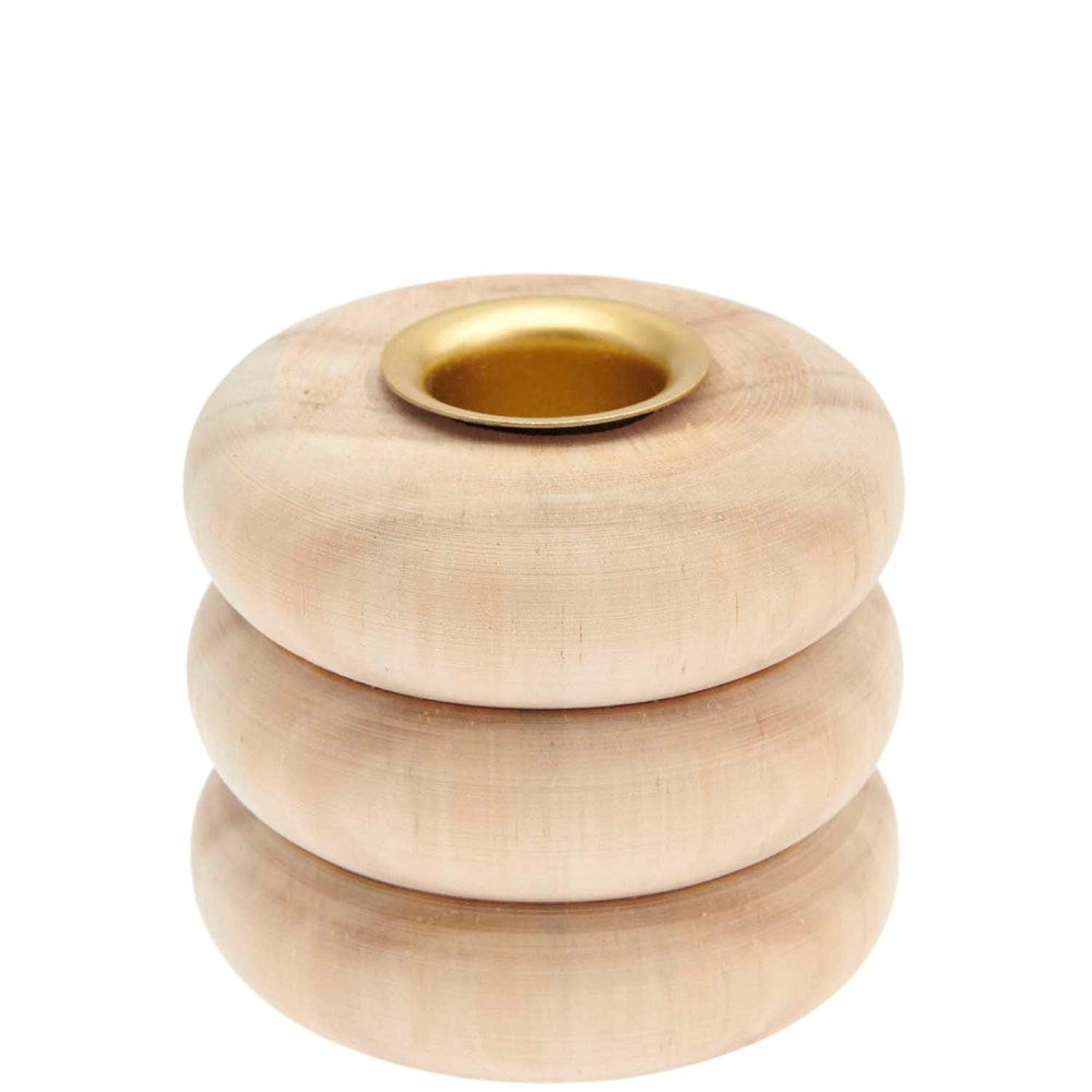 Rico: Candle Holder Wooden Rings -Small — Fred Aldous