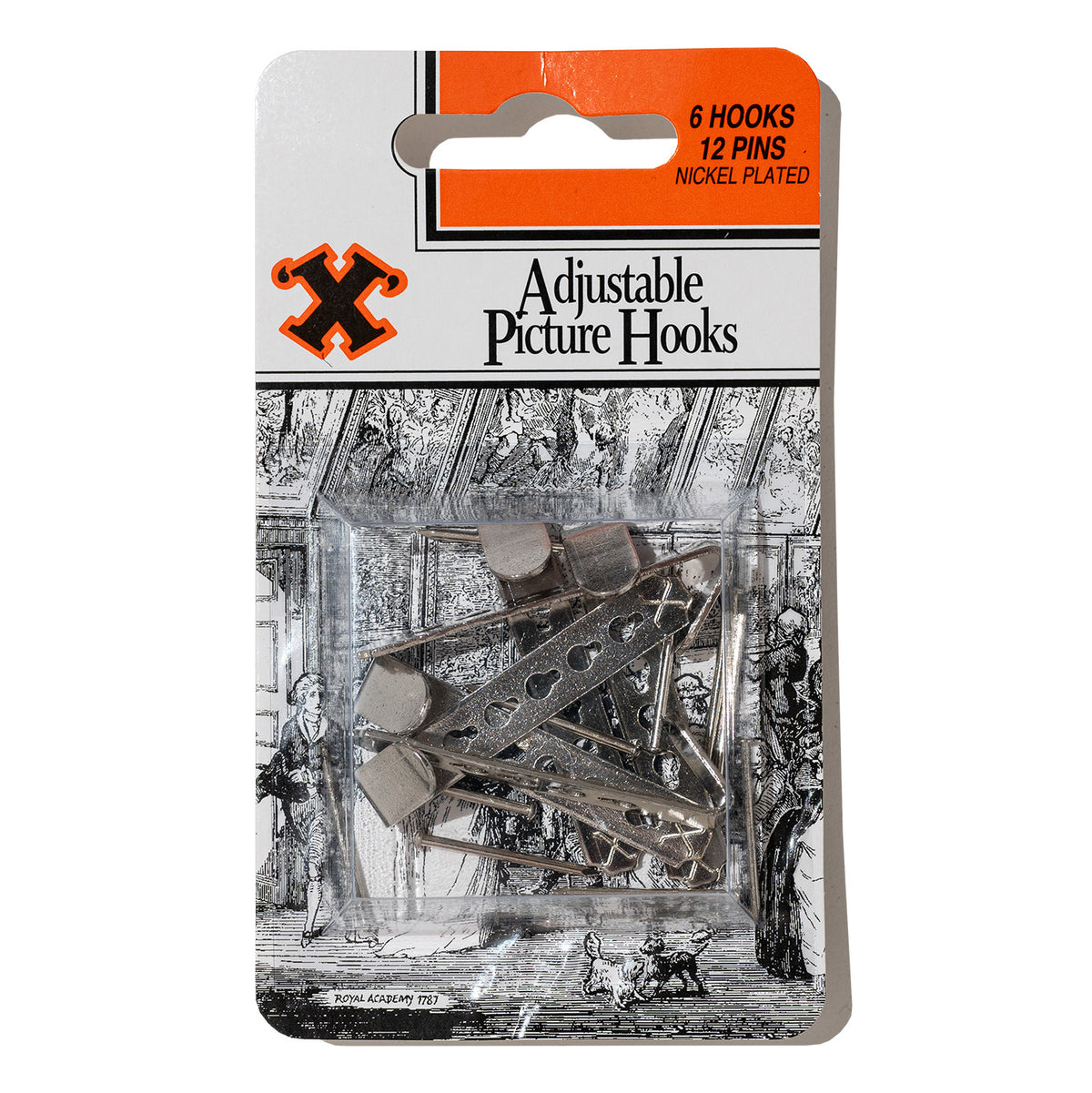 X Adjustable Picture Hooks Nickel Plated — Fred Aldous