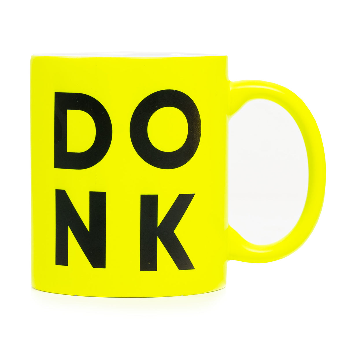 Fluorescent Yellow DONK Mug — Fred Aldous