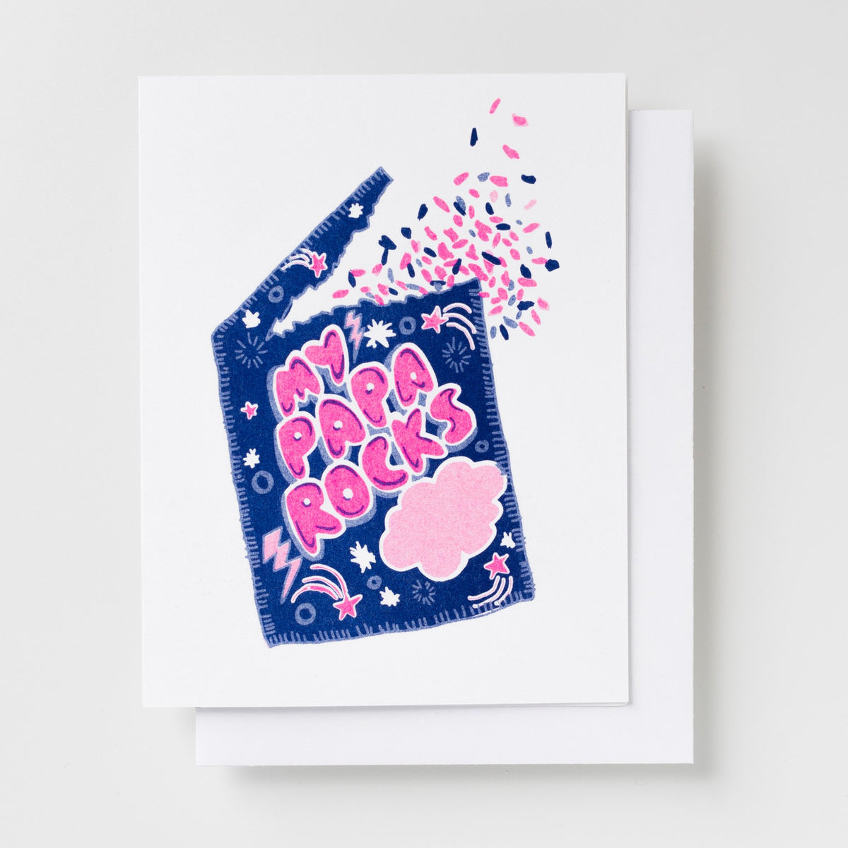 YOW: Riso Card - My Papa Rocks — Fred Aldous