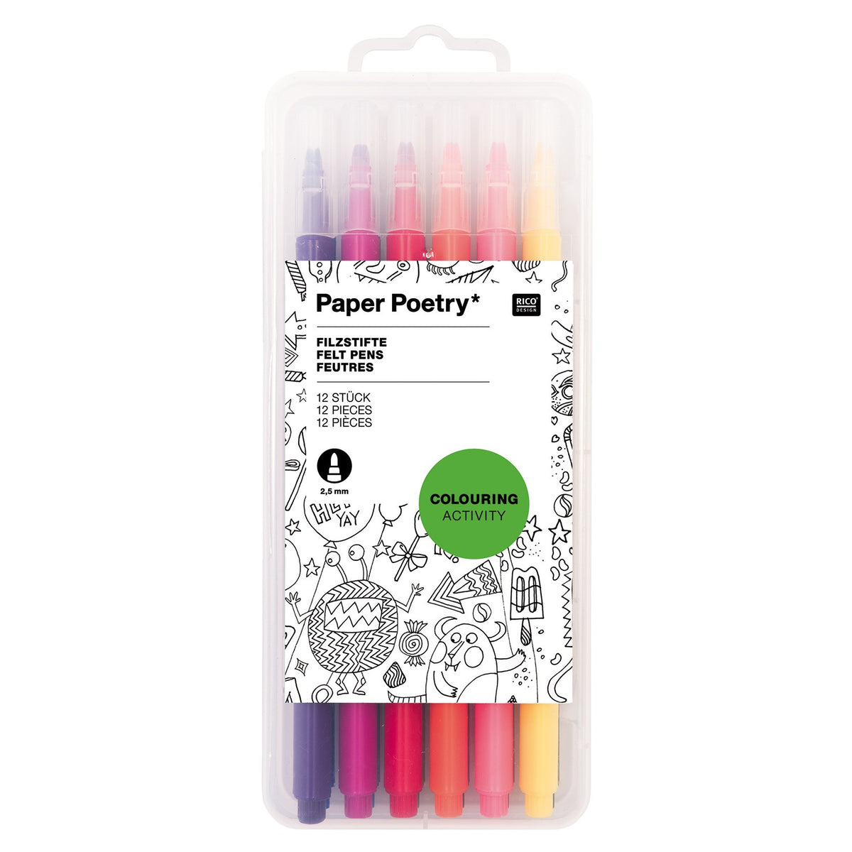 Rico - Felt Pens 12 Pcs — Fred Aldous