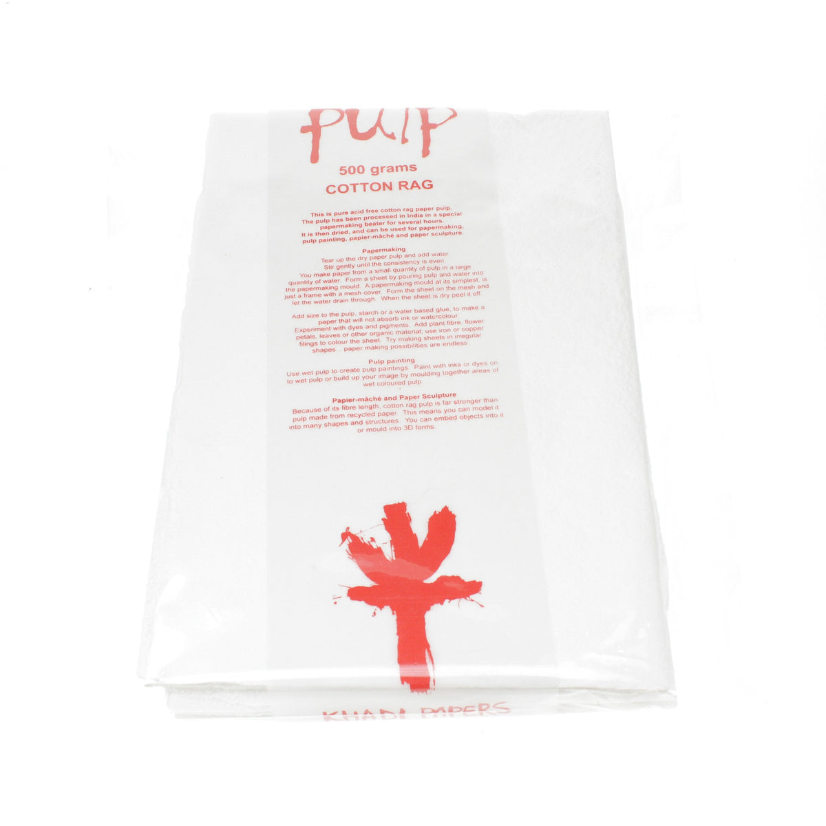 Cotton Rag Pulp 500g Pack — Fred Aldous