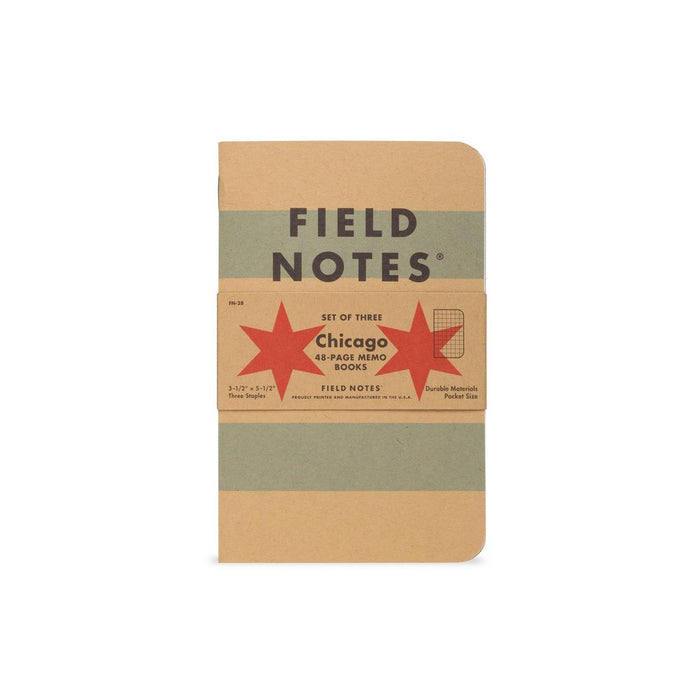 Graph Paper Field Notes Chicago Edition - 3-Pack Notebooks (3.5x5.5 ...
