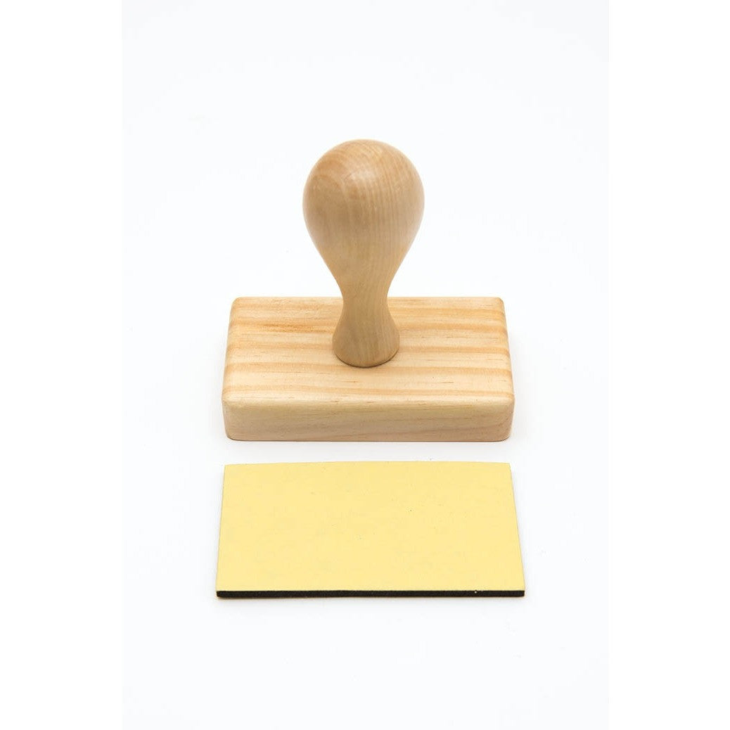 Rico Wooden Stamp Handle Rectangular 4.5x8x8cm — Fred Aldous