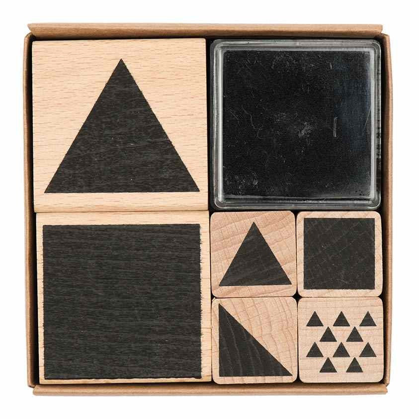 Rico Stamp Set Geometric Square8x8 cm — Fred Aldous