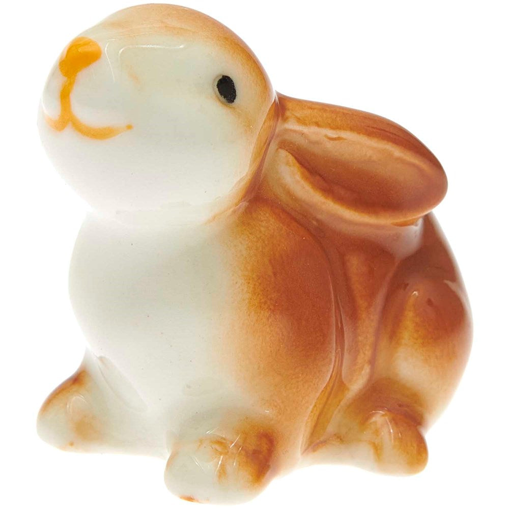 Rico Porcelain Rabbit Sitting / Brown — Fred Aldous