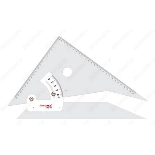 Isomars Adjustable Set Square - Acrylic — Fred Aldous