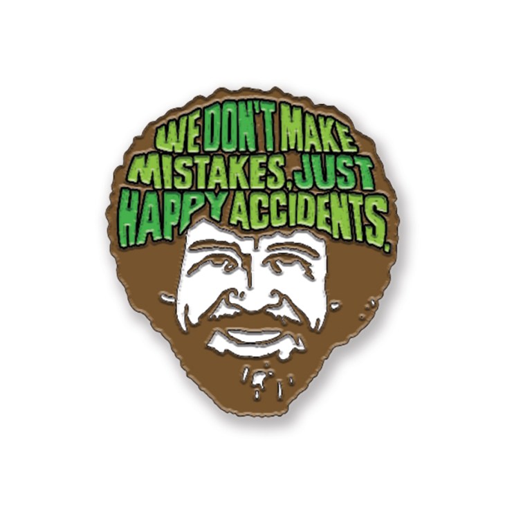 Bob Ross Head Enamel Pin — Fred Aldous