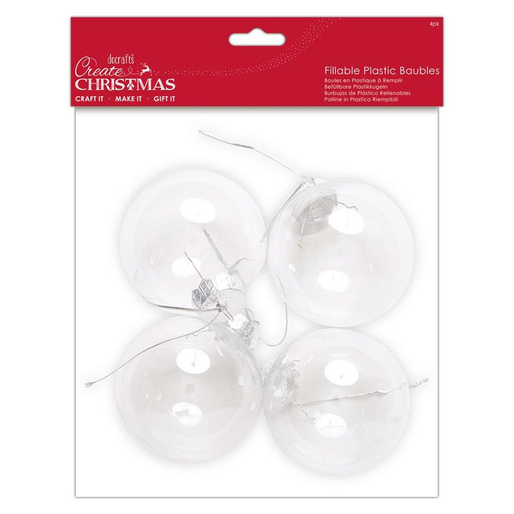 Fillable Plastic Baubles 4pk — Fred Aldous