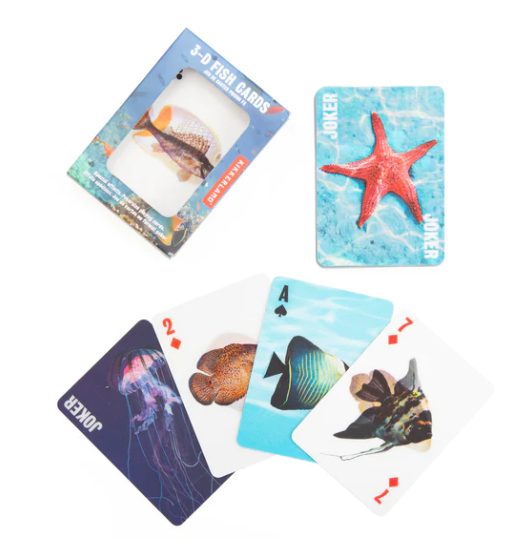3-D Fish Playing Cards — Fred Aldous